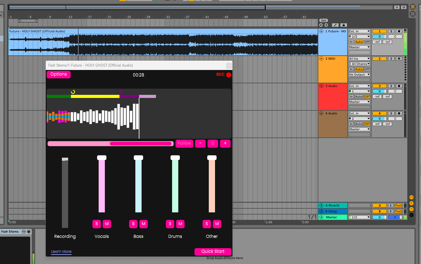 Fadr Stems Plugin V1.1 - Fadr