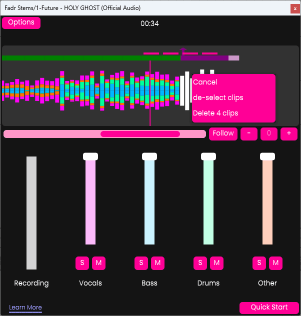 Fadr Stems Plugin Docs - Help - Fadr